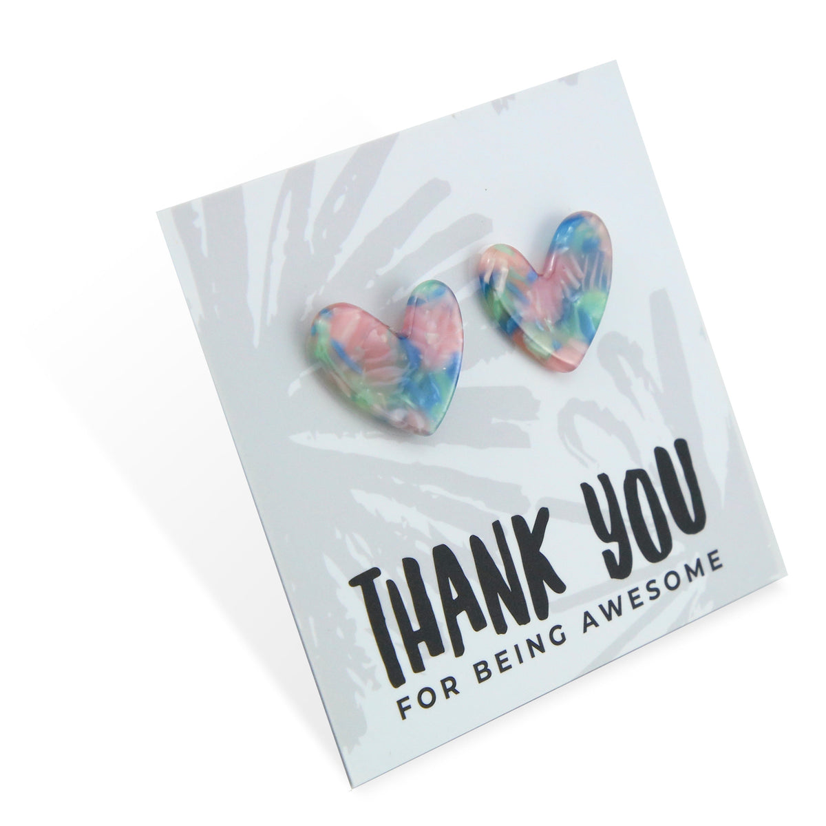Thank You For Being Awesome - Resin Heart Studs - Twilight (10943 ...